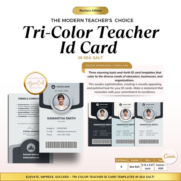 Teacher Id Badge - Etsy