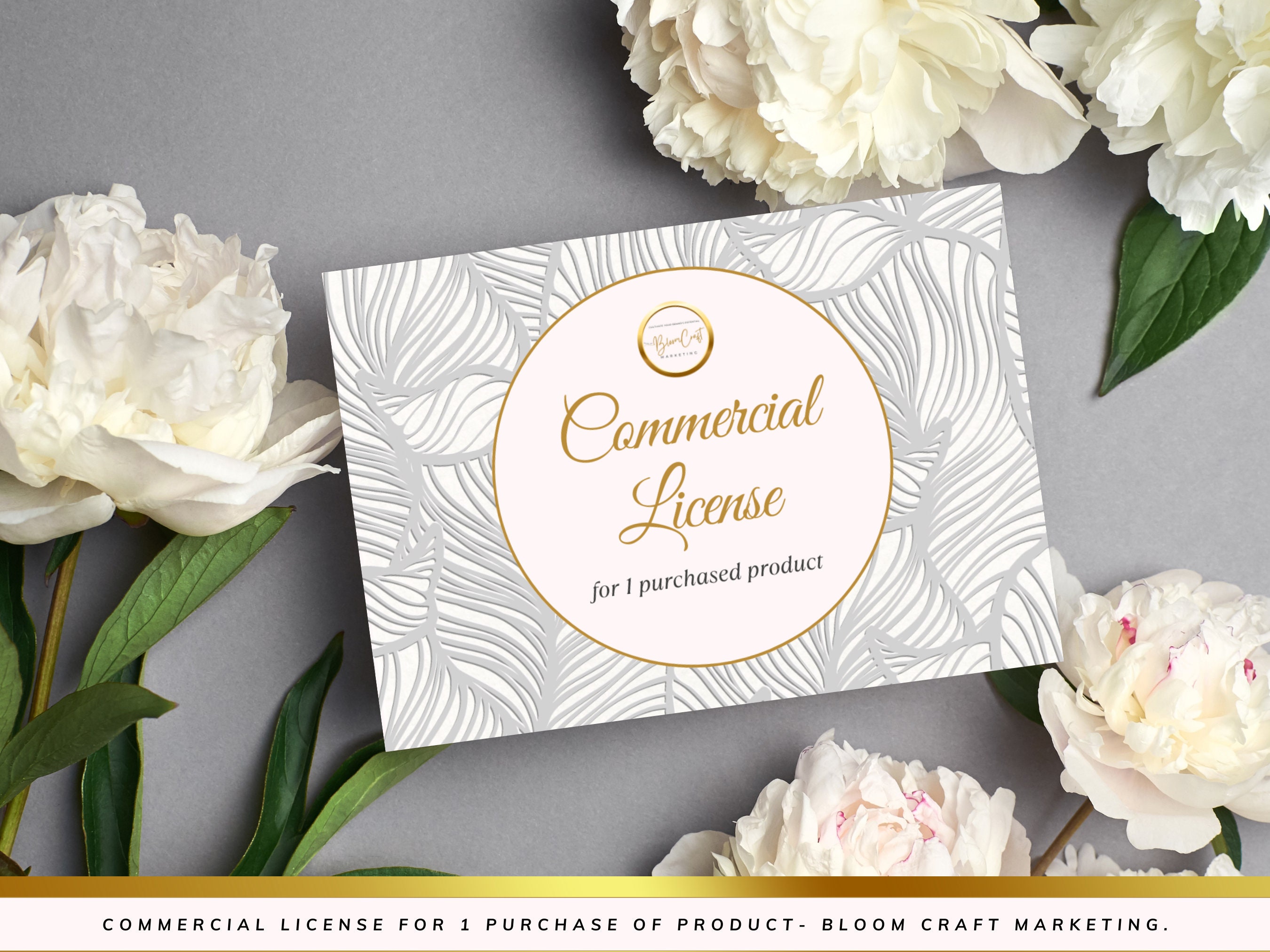 Bloom Craft Marketing Commercial License - for ONE Product - Etsy