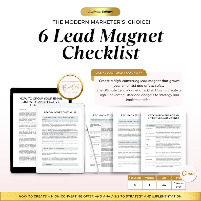 6 Lead Magnet Checklist: How to Create a High-converting Offer ...