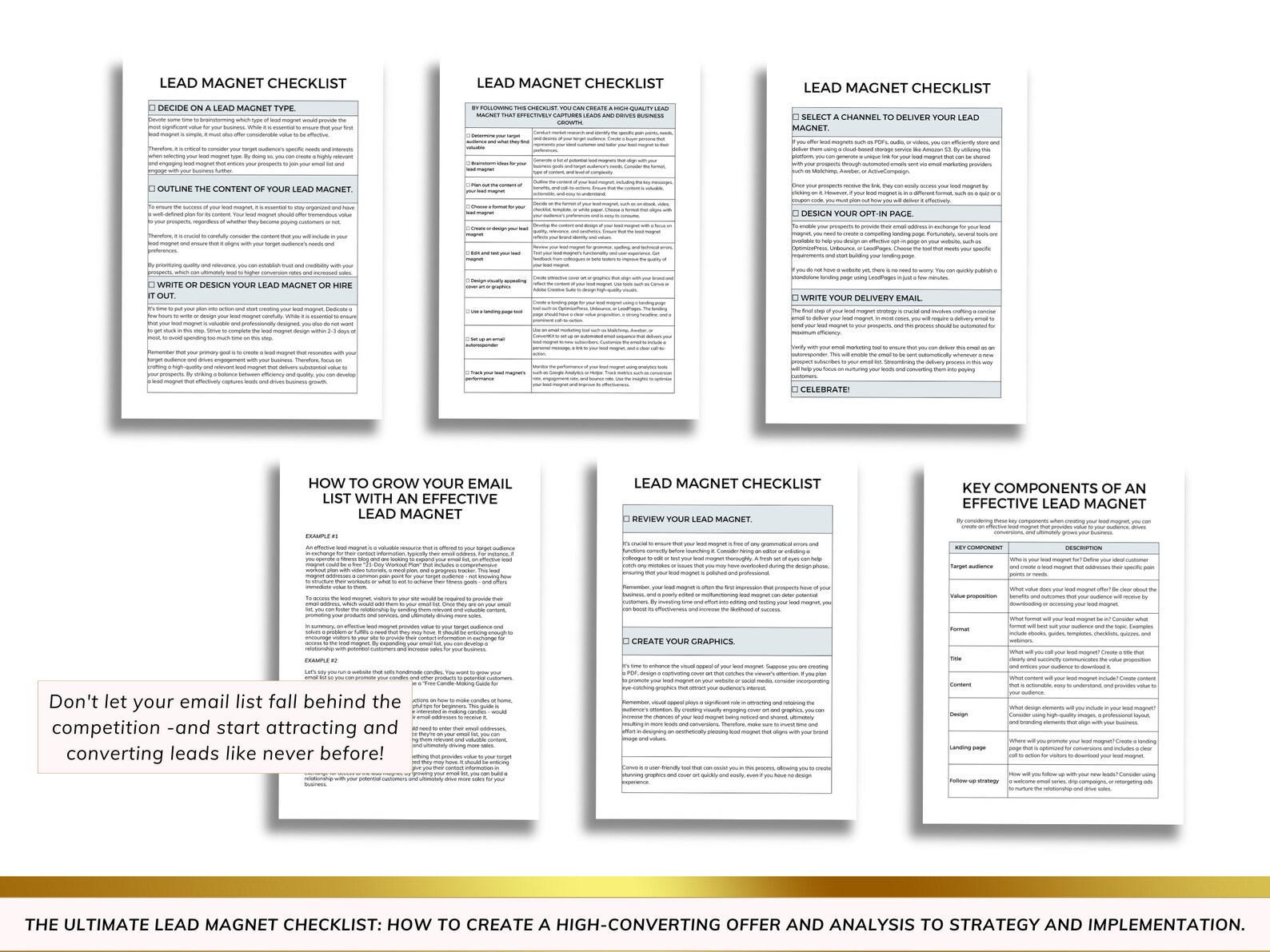 6 Lead Magnet Checklist: How to Create a High-converting Offer ...