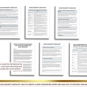 6 Lead Magnet Checklist: How to Create a High-converting Offer ...