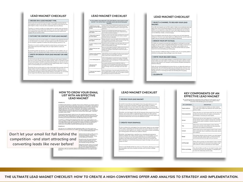 6 Lead Magnet Checklist: How to Create a High-converting Offer ...