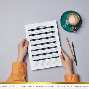 Editable Trading Journal Log Book Canva Template for Tracking and ...