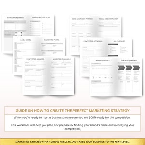 55-page Marketing Strategy Workbook Canva Template - Comprehensive ...