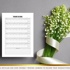 Editable Trading Journal Log Book Canva Template for Tracking and ...