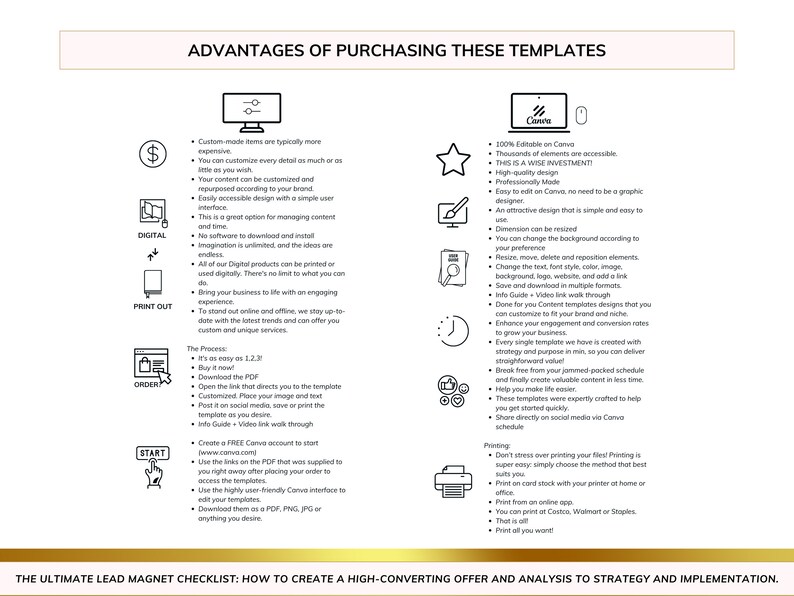 6 Lead Magnet Checklist: How to Create a High-converting Offer - Etsy
