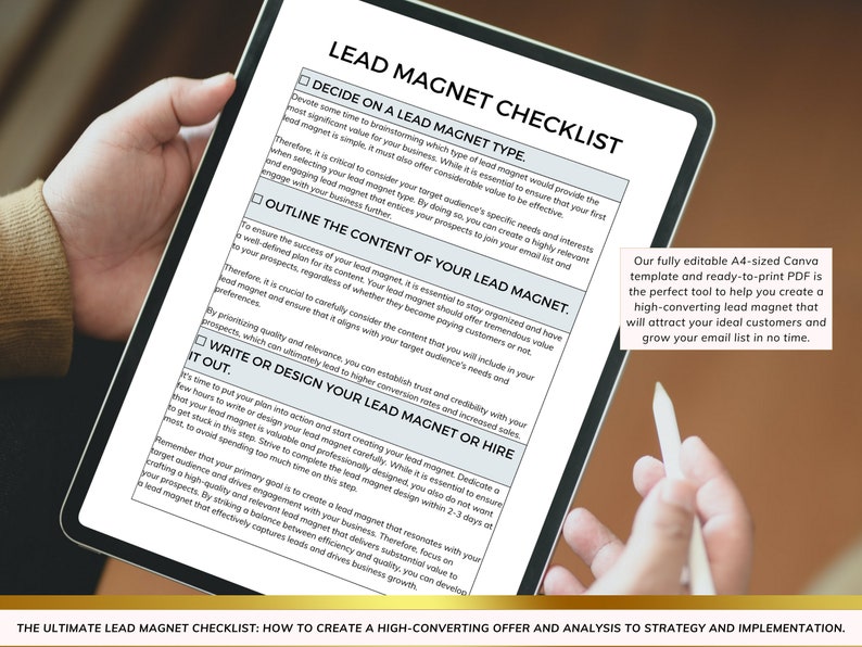 6 Lead Magnet Checklist: How to Create a High-converting Offer ...