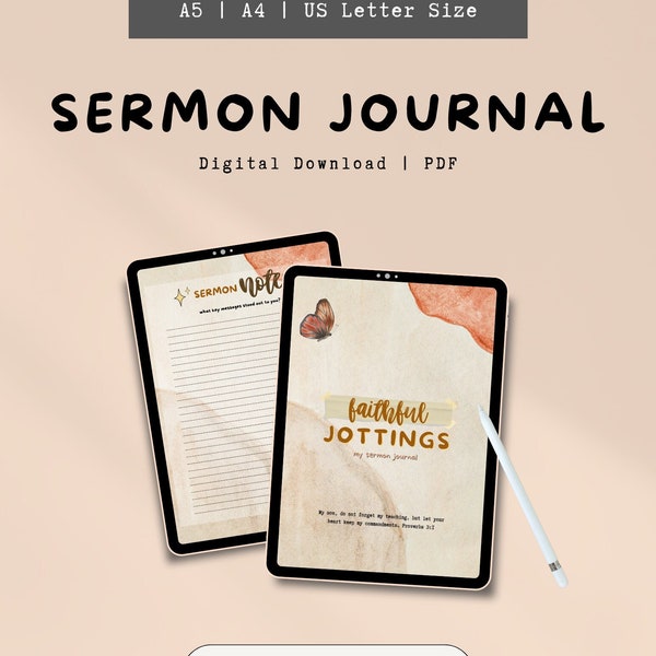 Sermon Journal - Etsy