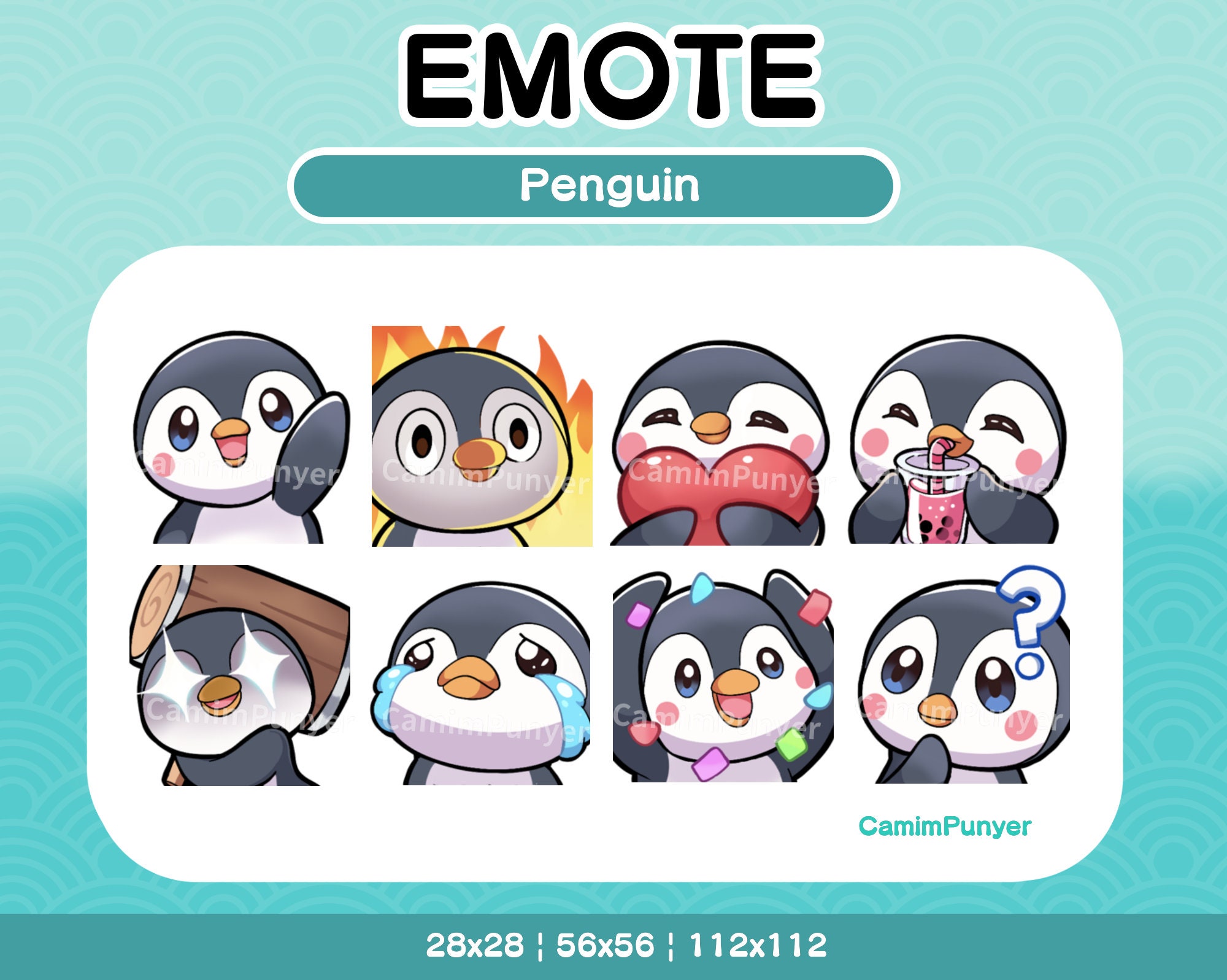 Cute Penguin Emote Penguin Twitch Emote Pen Guins Peng Uins Twitch ...