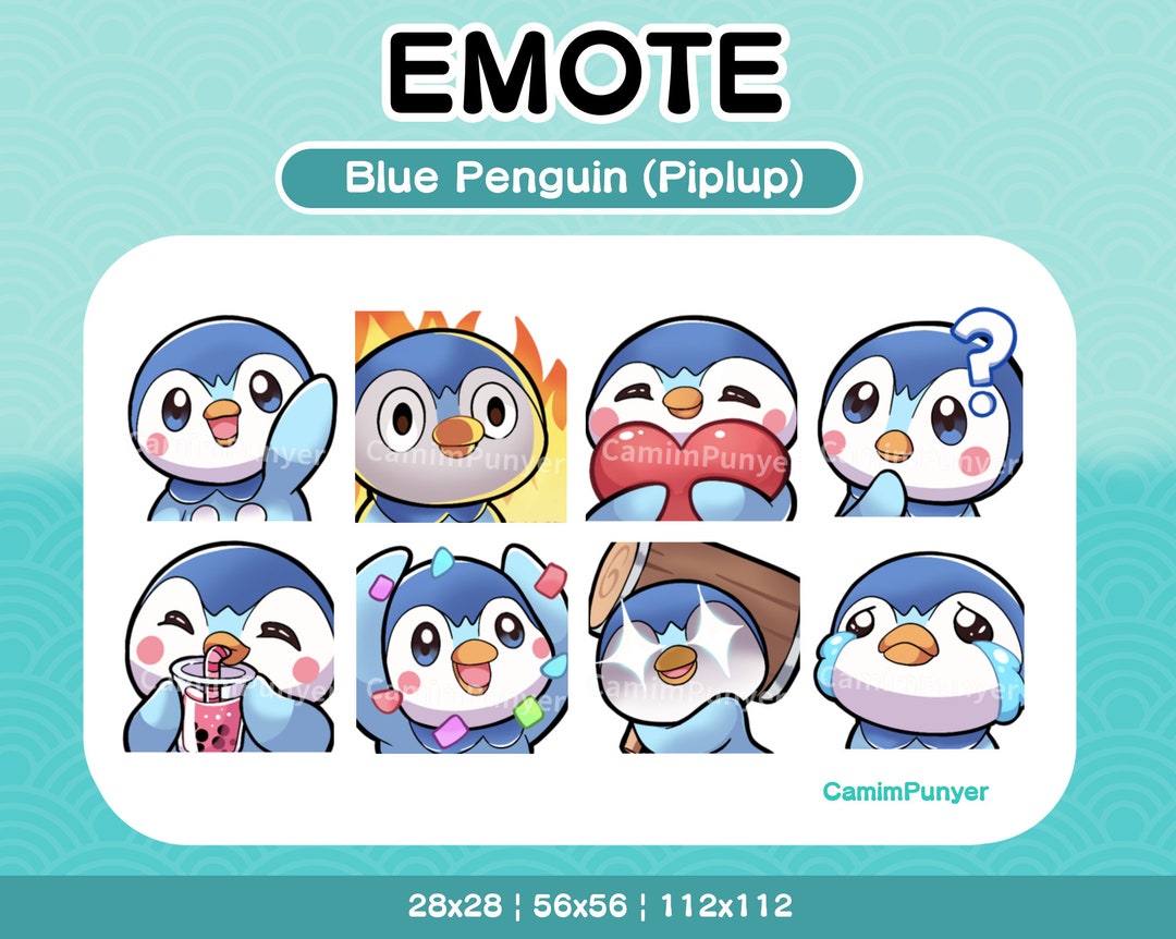 Cute Penguin Emote Penguin Twitch Emote Piplup Twitch Penguin Emotes ...