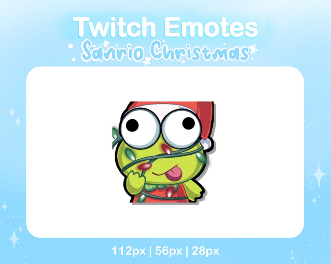 Cute Kawaii Plush Frog Derp Twitch Emotes Discord Green Frog Christmas ...