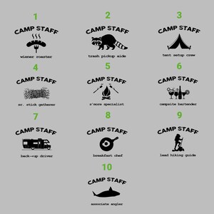 Camp Staff Matching Shirt, Personalized Summer Group Shirt, Custom ...