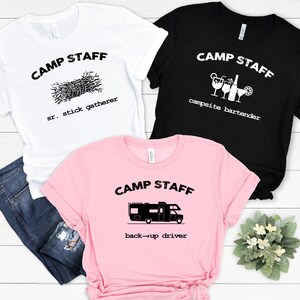 Camp Staff Matching Shirt, Personalized Summer Group Shirt, Custom ...