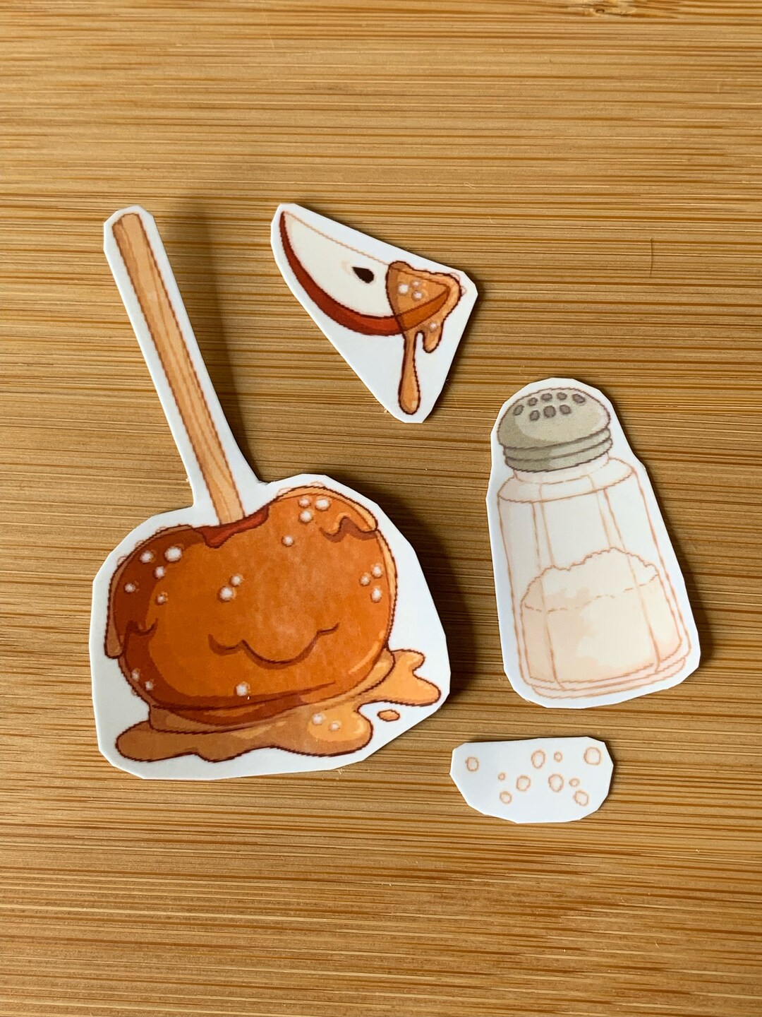 Salted Caramel Apple Mini Sticker Set - Etsy