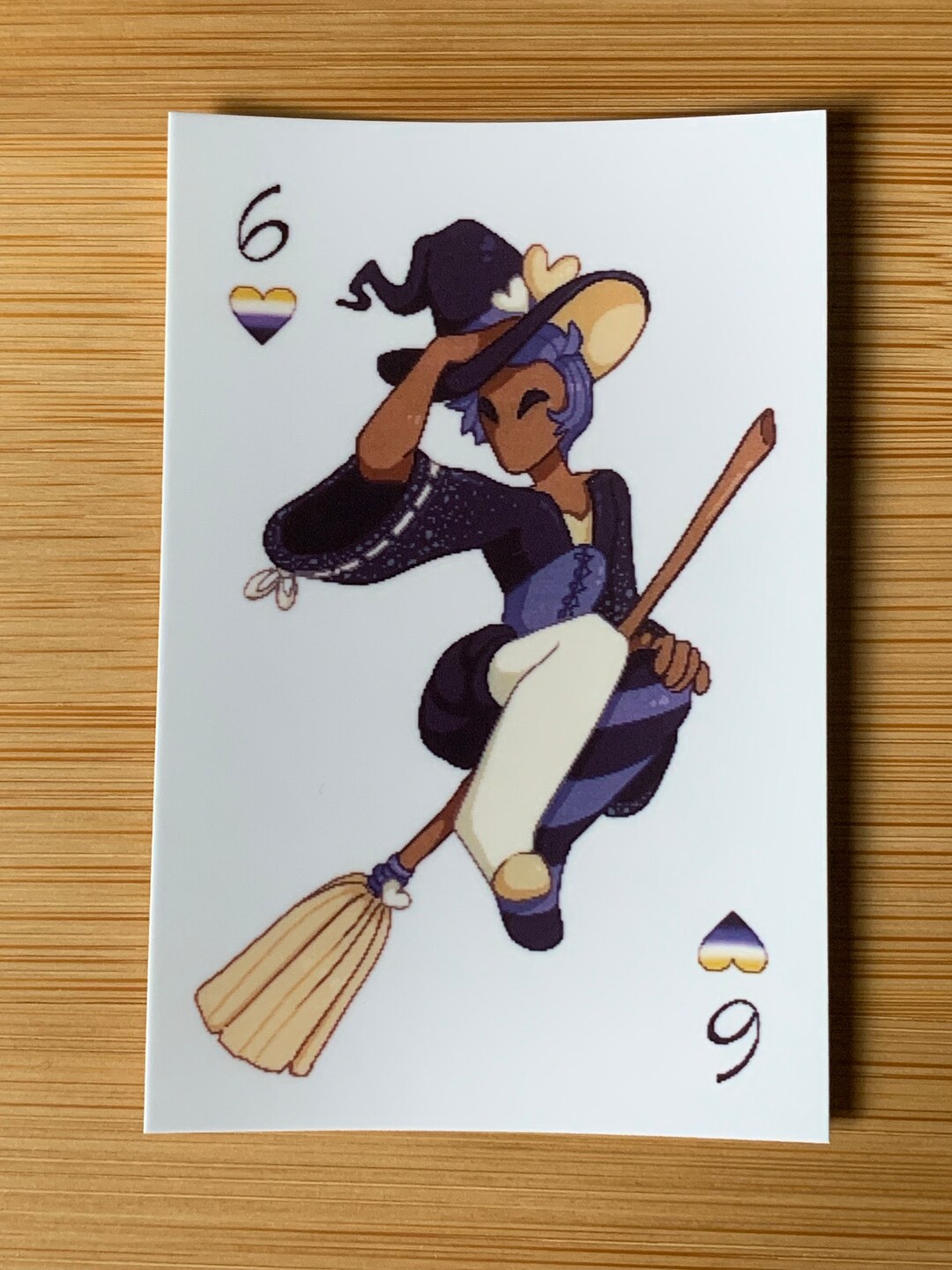 Non-binary Card Themed Sticker - Etsy