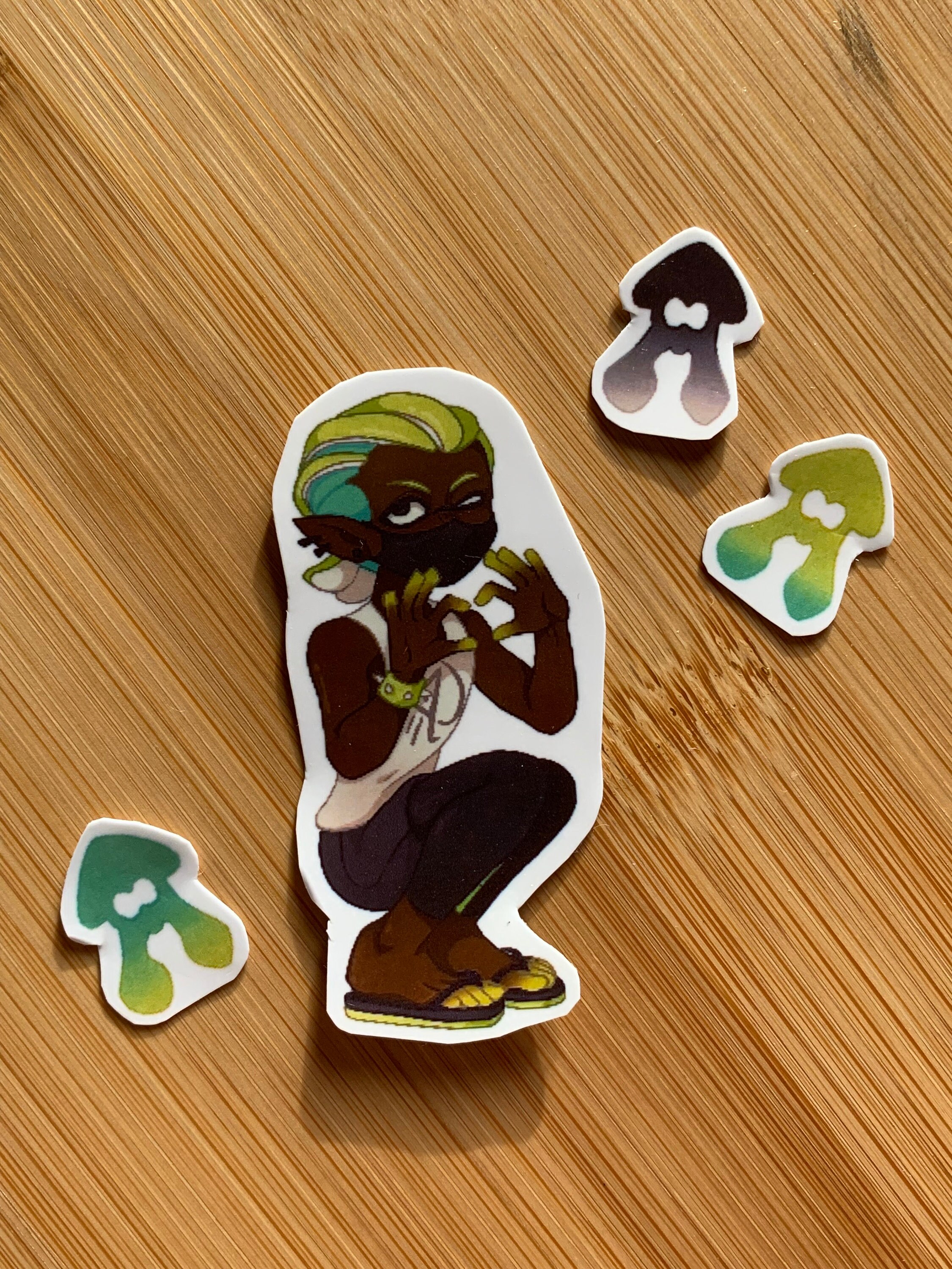 CUSTOM Squid/octo Splatoon Character Sticker - Etsy