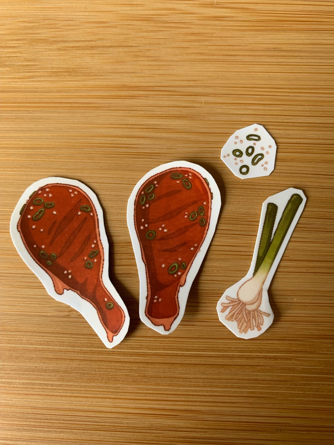 Turkey Drumstick Mini Sticker Set - Etsy