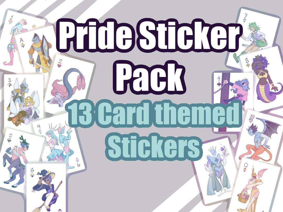 Pride Card Themed Sticker Pack - Etsy