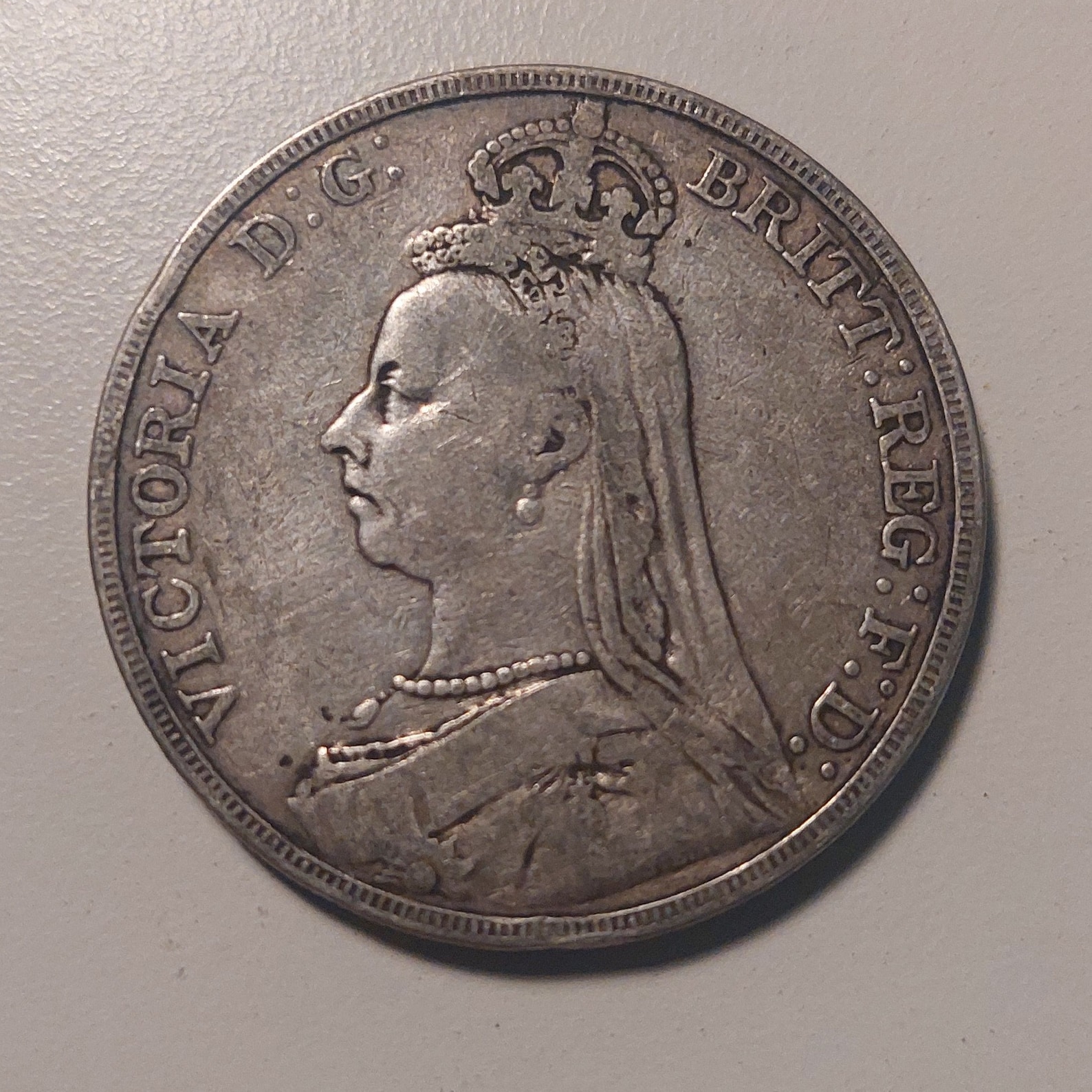 1889 British Queen Victoria Silver Crown Coin, Victorian, UK Coins - Etsy