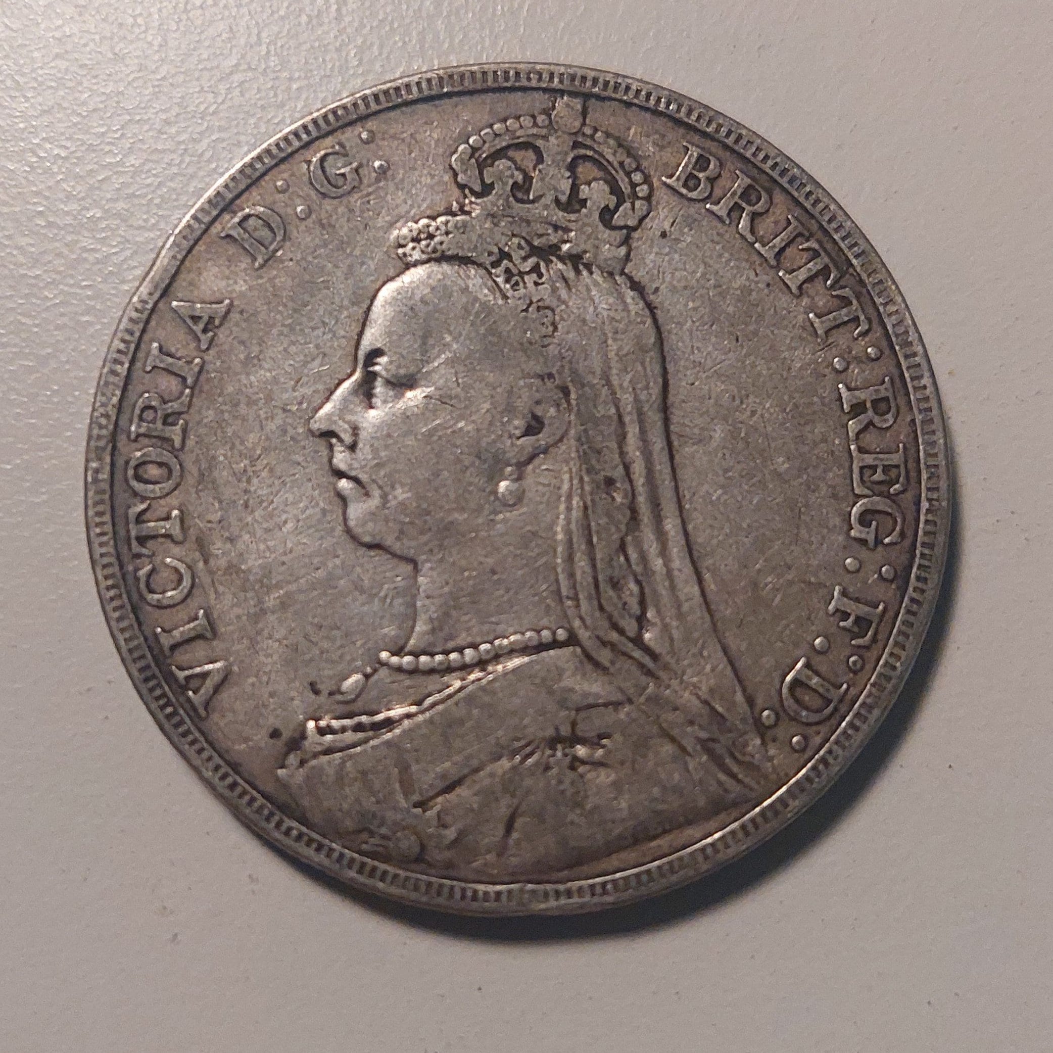 1889 British Queen Victoria Silver Crown Coin, Victorian, UK Coins - Etsy