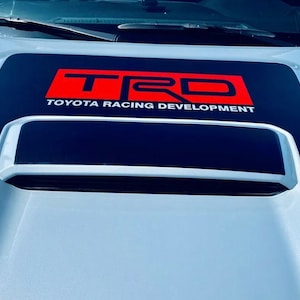 3rd Gen Toyota Tacoma Anti Glare 3M Hood Scoop Decal Graphic W/ Red ...