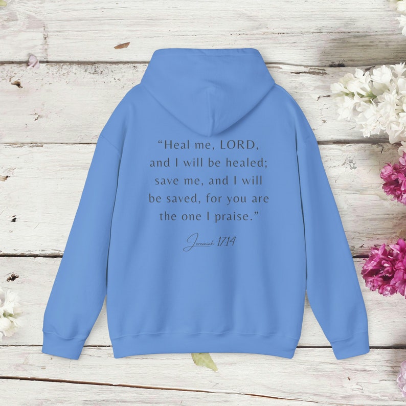 Cancer Survivor Christian Hoodie Hope in Healing Get Well Soon Gift ...