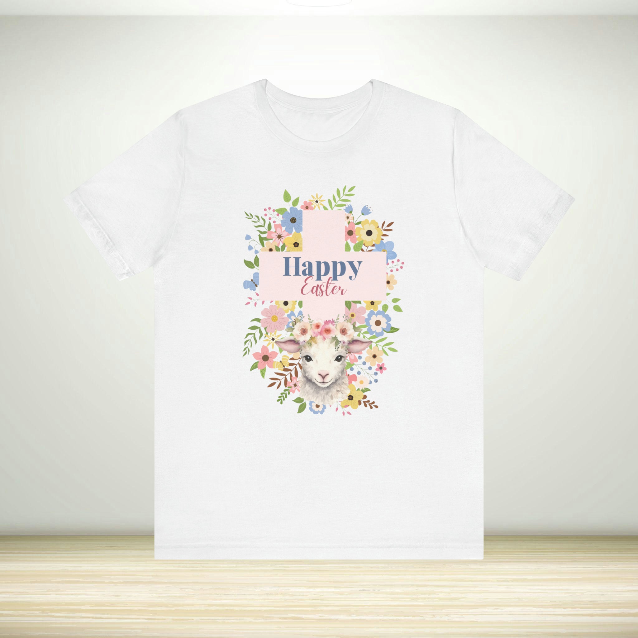 Christian Easter Shirt Happy Easter Lamb Tee Christian Tshirt Faith ...