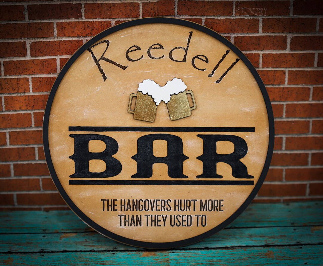 Custom Wood Bar Sign Gift for Him Personalized Beer Sign for - Etsy
