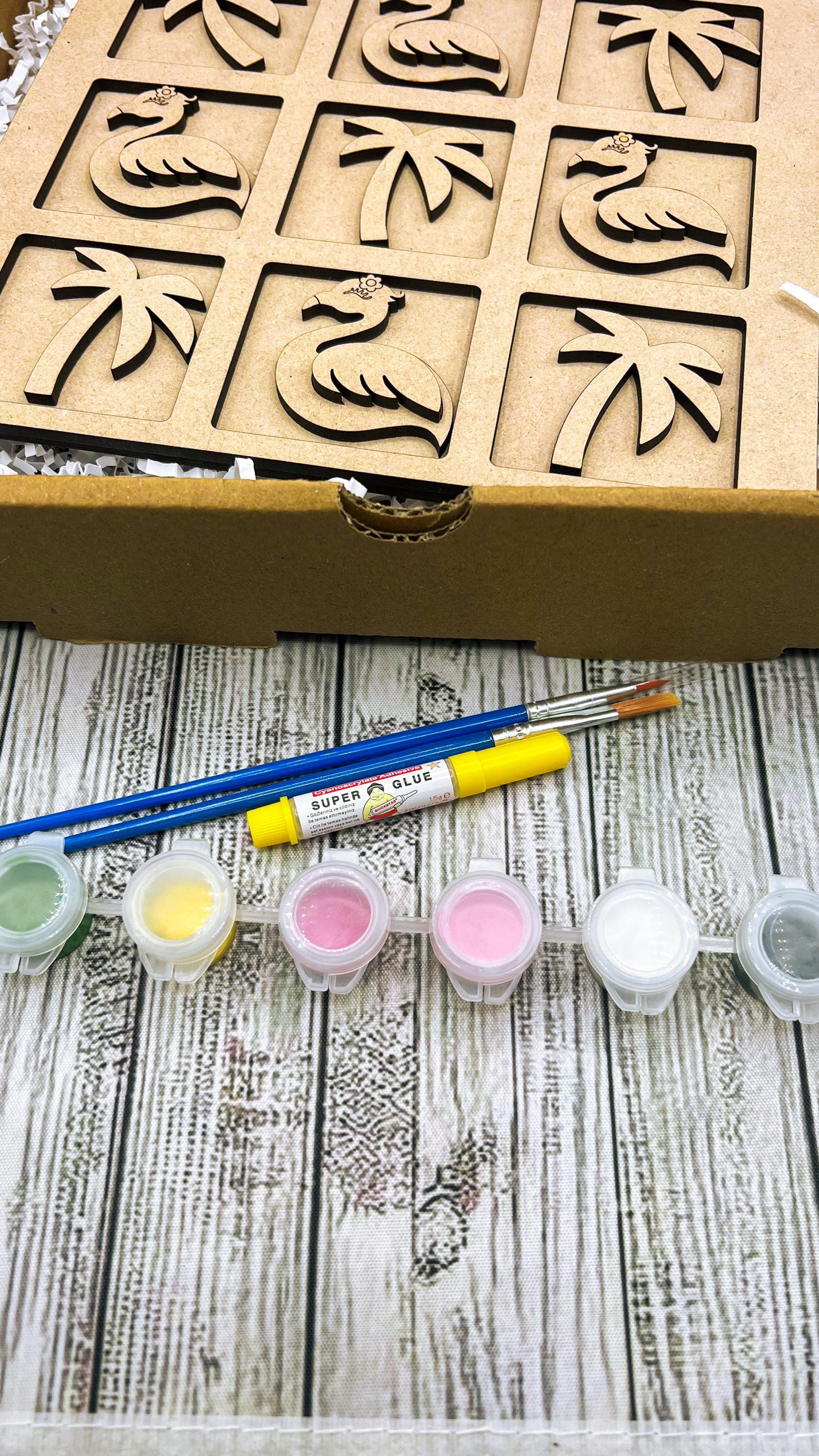 DIY Flamingo Tic Tac Toe Game: Wood Sign Paint Kit - Etsy