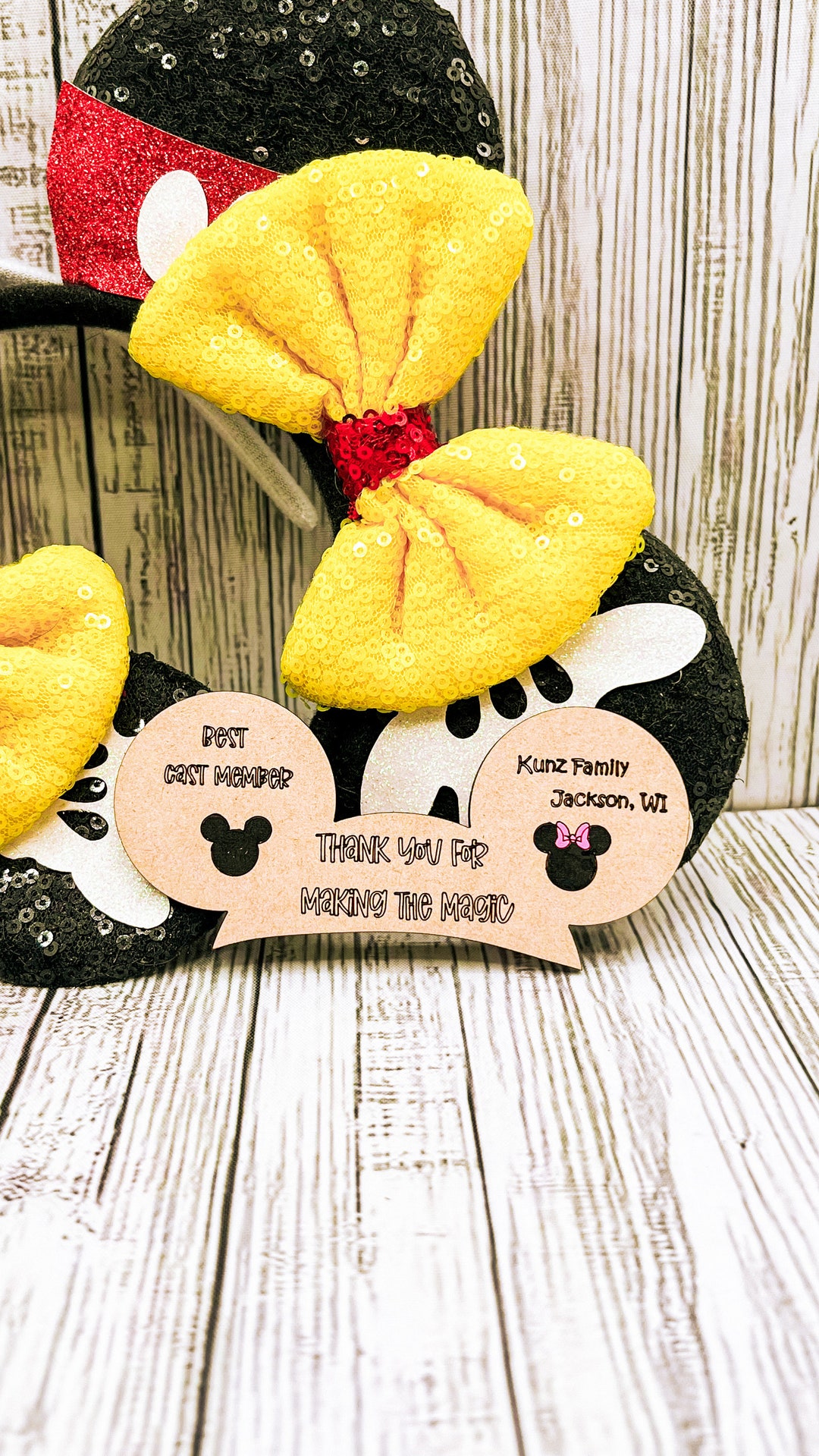 Personalized Disney Pixie Dust Thank You Tags for Cast Members, Magic ...