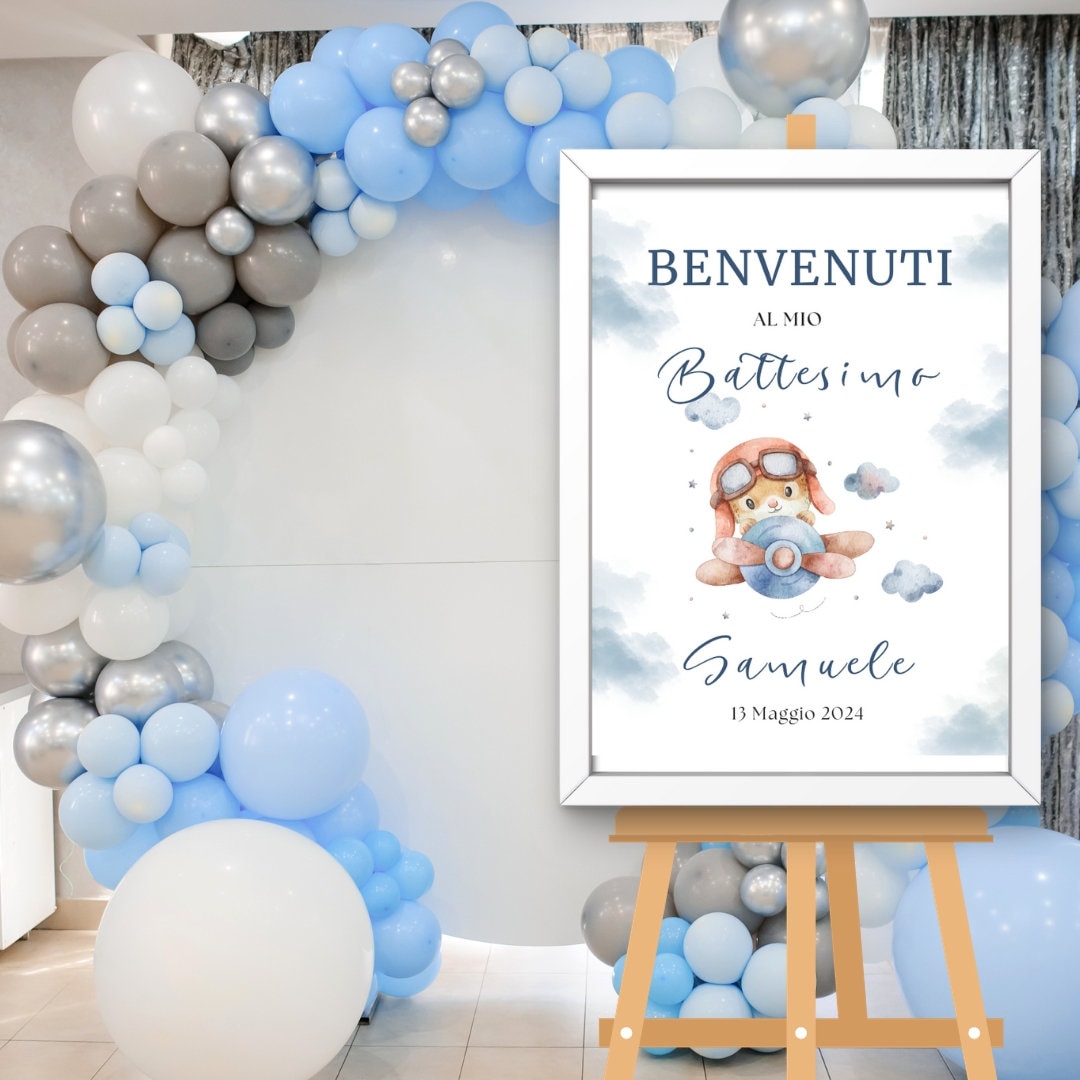 Tabellone BATTESIMO Cartellone DI BENVENUTO Tabellone - Etsy