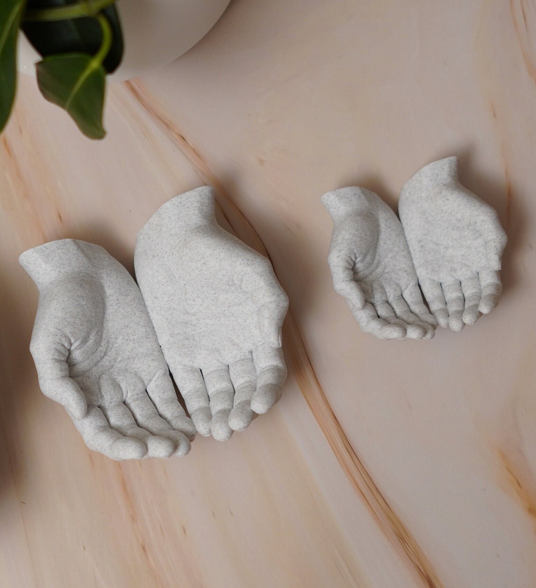 Limited Edition Cupped Hands Sculpture Art Hand Sculpture Trinket Dish ...