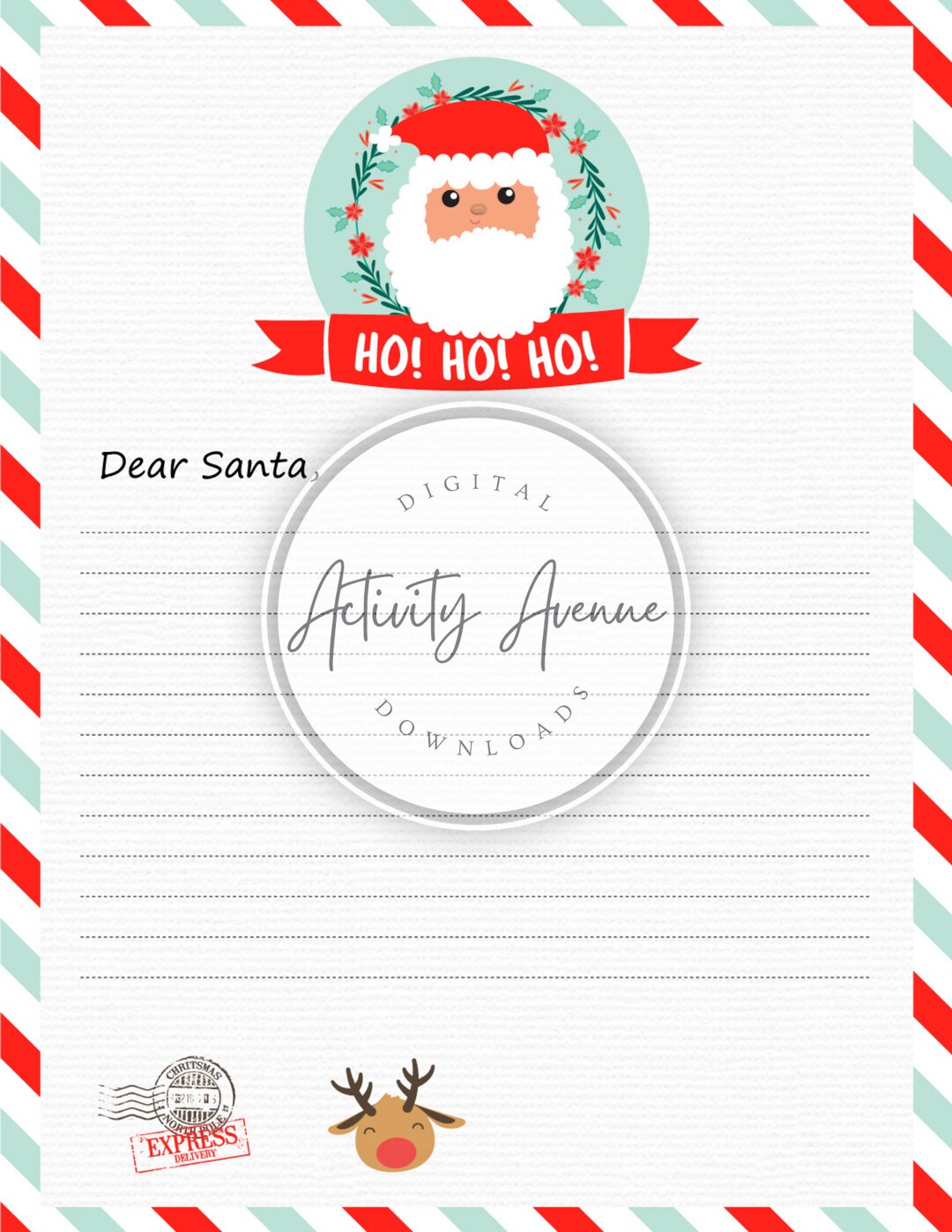 Letters to Santa, Digital Pdfs - Etsy