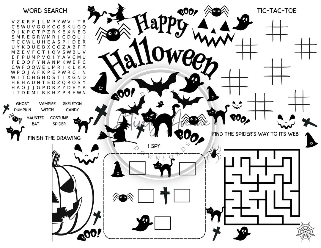 Halloween Placemat - Etsy