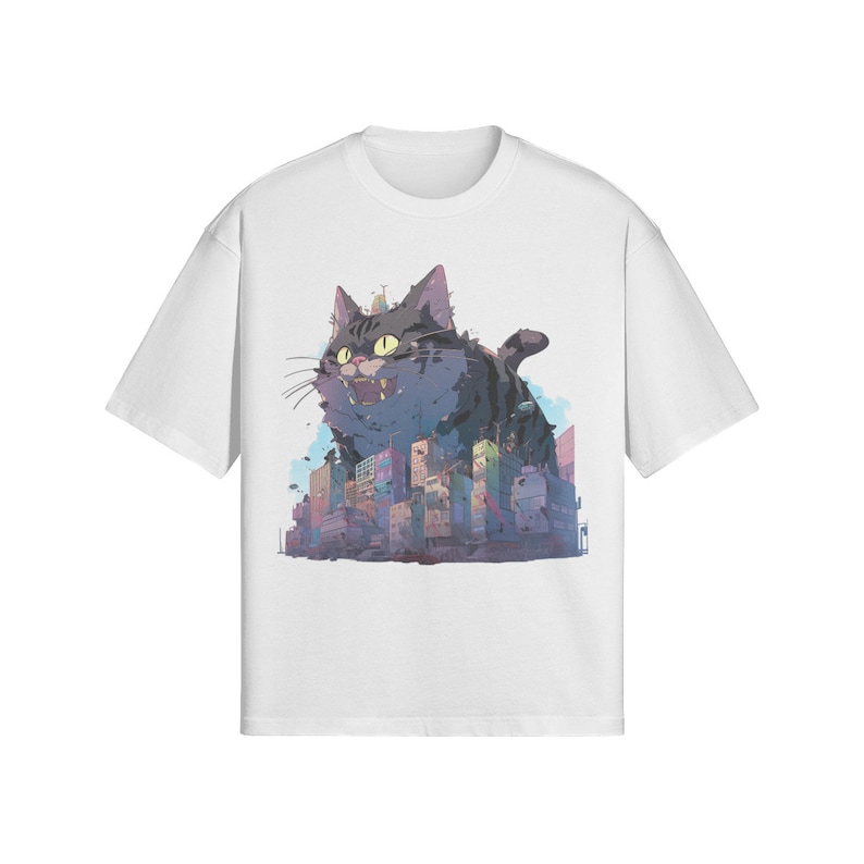 Catzilla Anime Manga Cat Studio Ghibli Style Hayao Miyazaki Inspired ...
