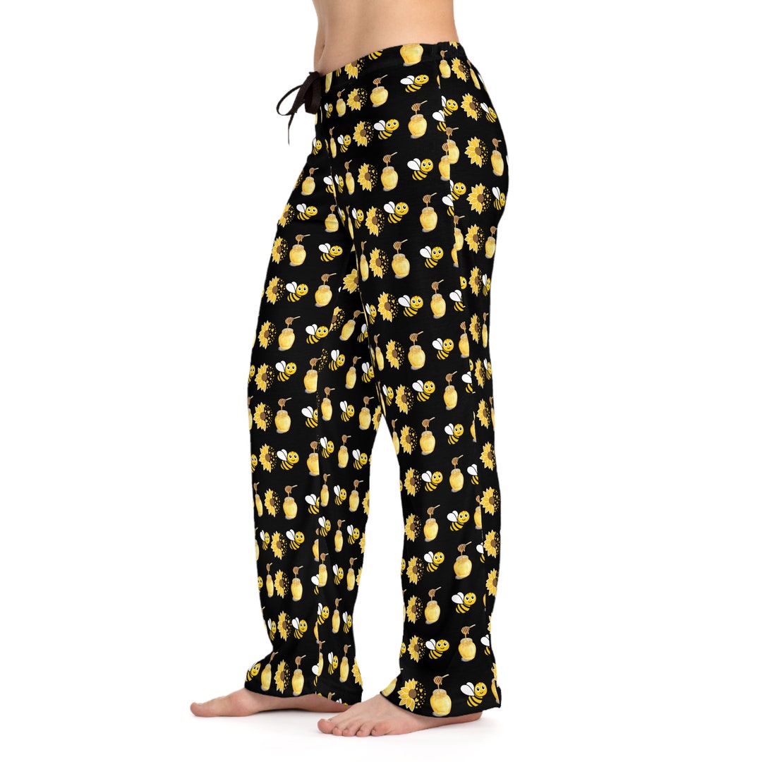 Women's Honey Bee Pajama Pants, Save the Bees, Love of Bees, Gift for ...