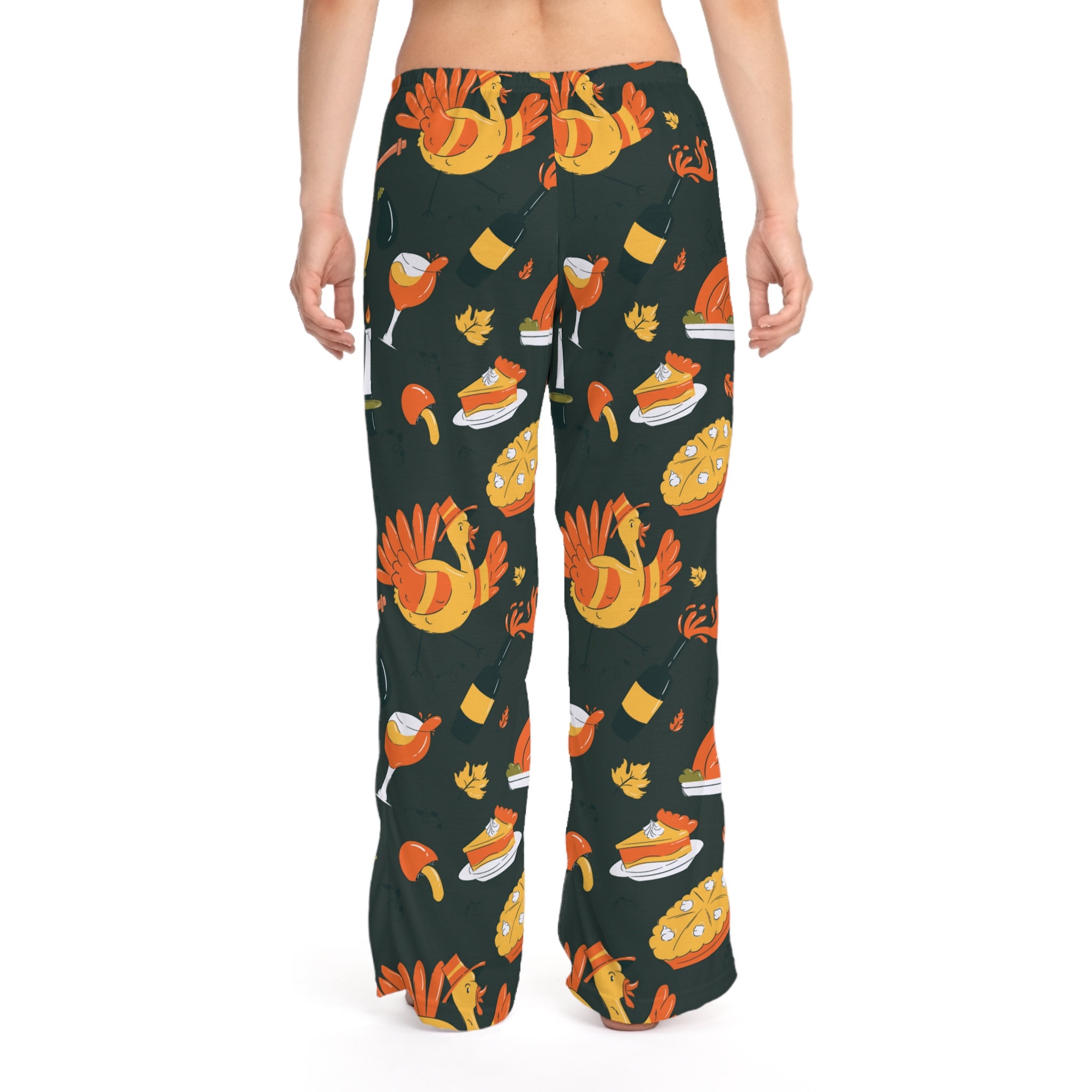 Women's Thanksgiving Pajama Pants Funny Thanksgiving Pants Thanksgiving ...