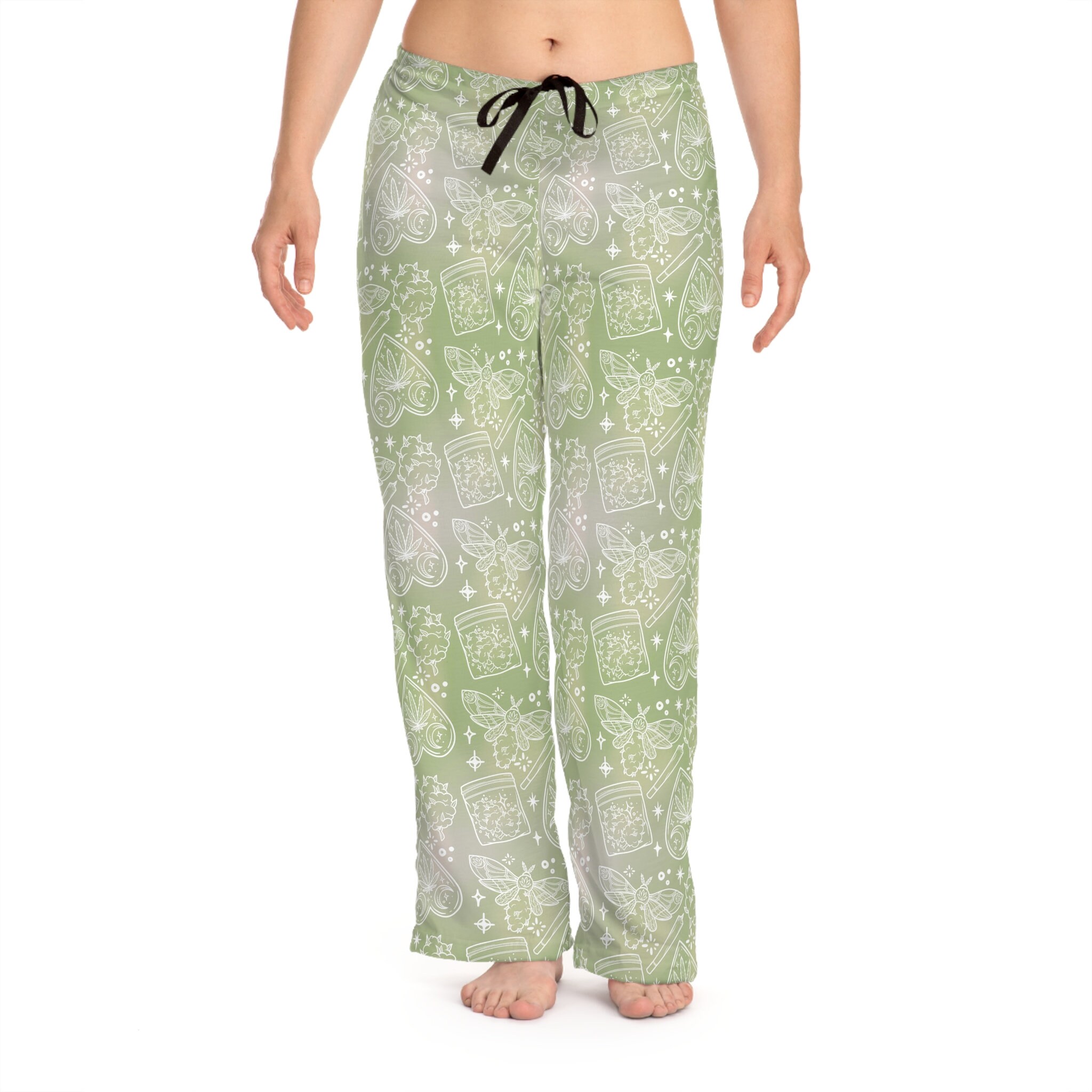 Marijuana Love Pajama Pants for Women, Weed Pajama Pants, Women's ...