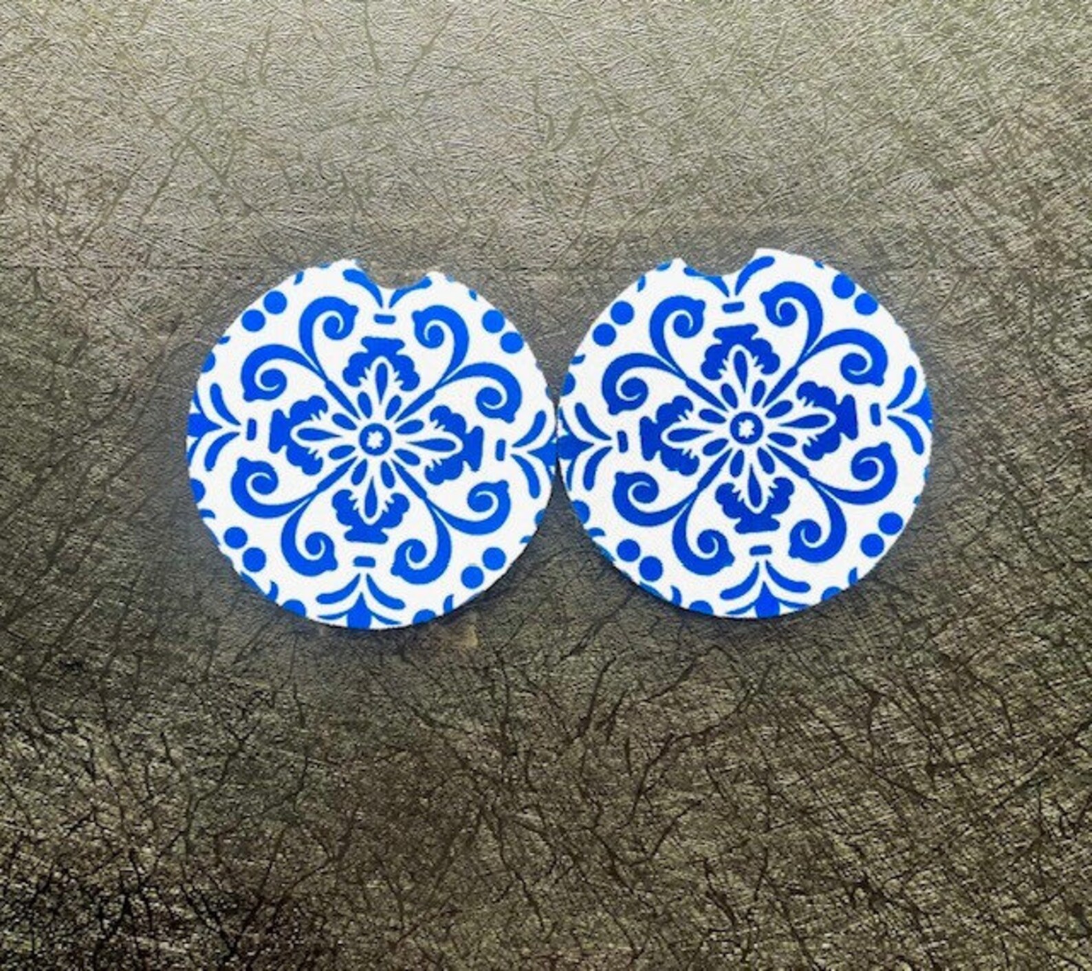 Talavera Car Coaster-funny Latina Gift- Spanglish Car Accessories-blue ...