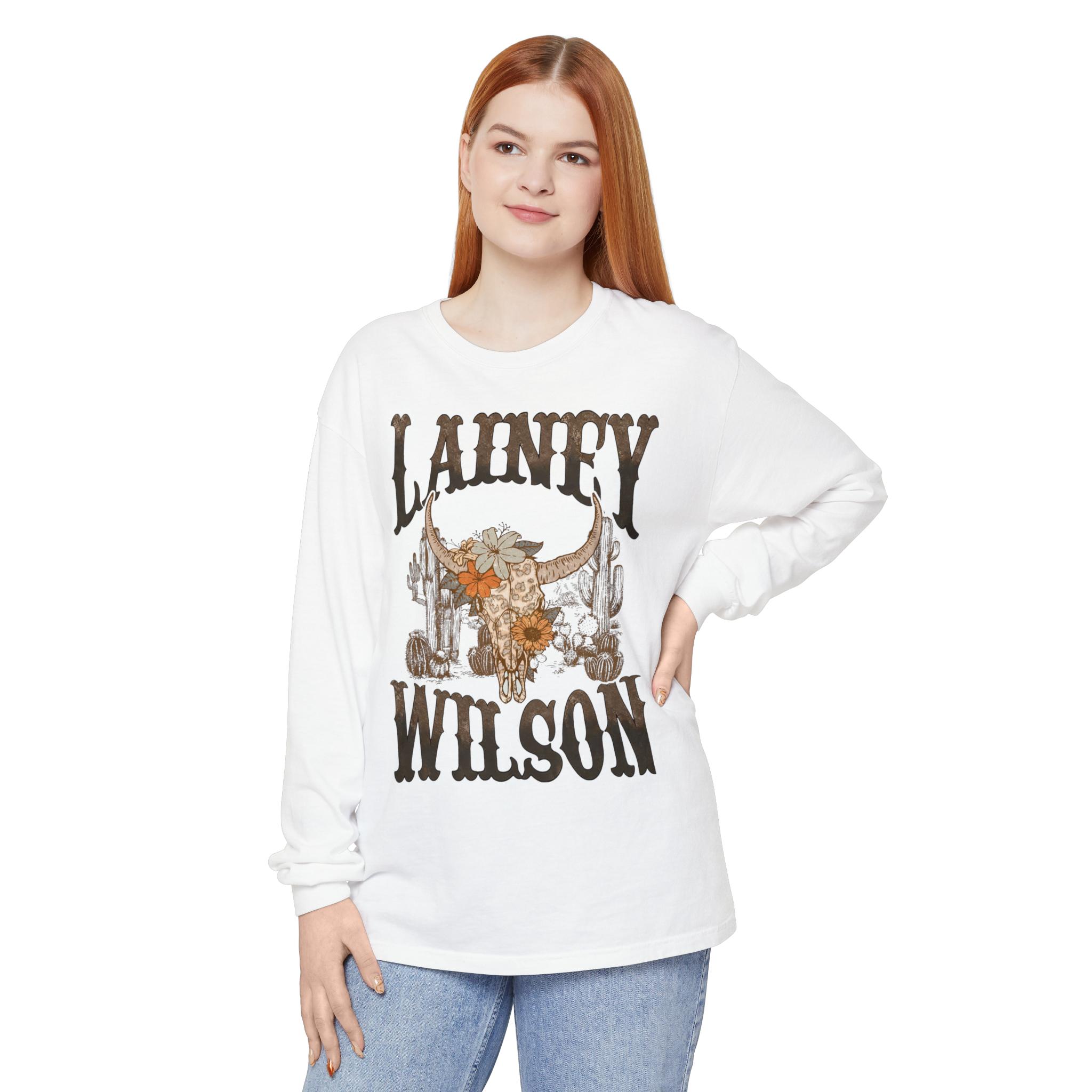 LAINEY WILSON Long Sleeve Comfort Colors Whirlwind, Bell Bottom Country ...
