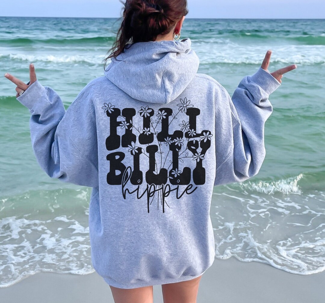 HILLBILLY HIPPIE Sweatshirt Gildan Wild Flowers Wild Horses Shirt ...