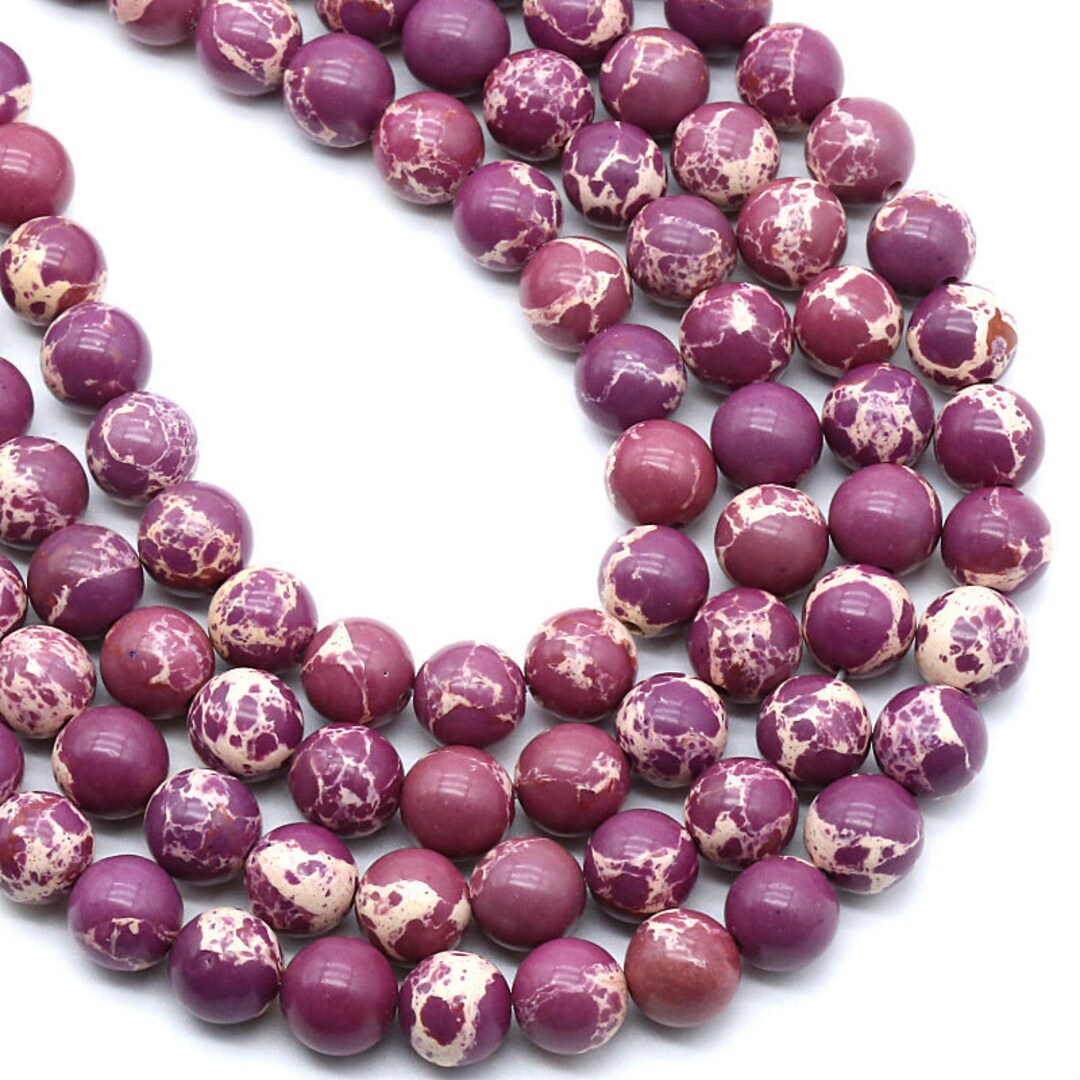Purple Emperor Stone 8MM Beads Natural 15 / 44 Beads per Strand B-38 - Etsy
