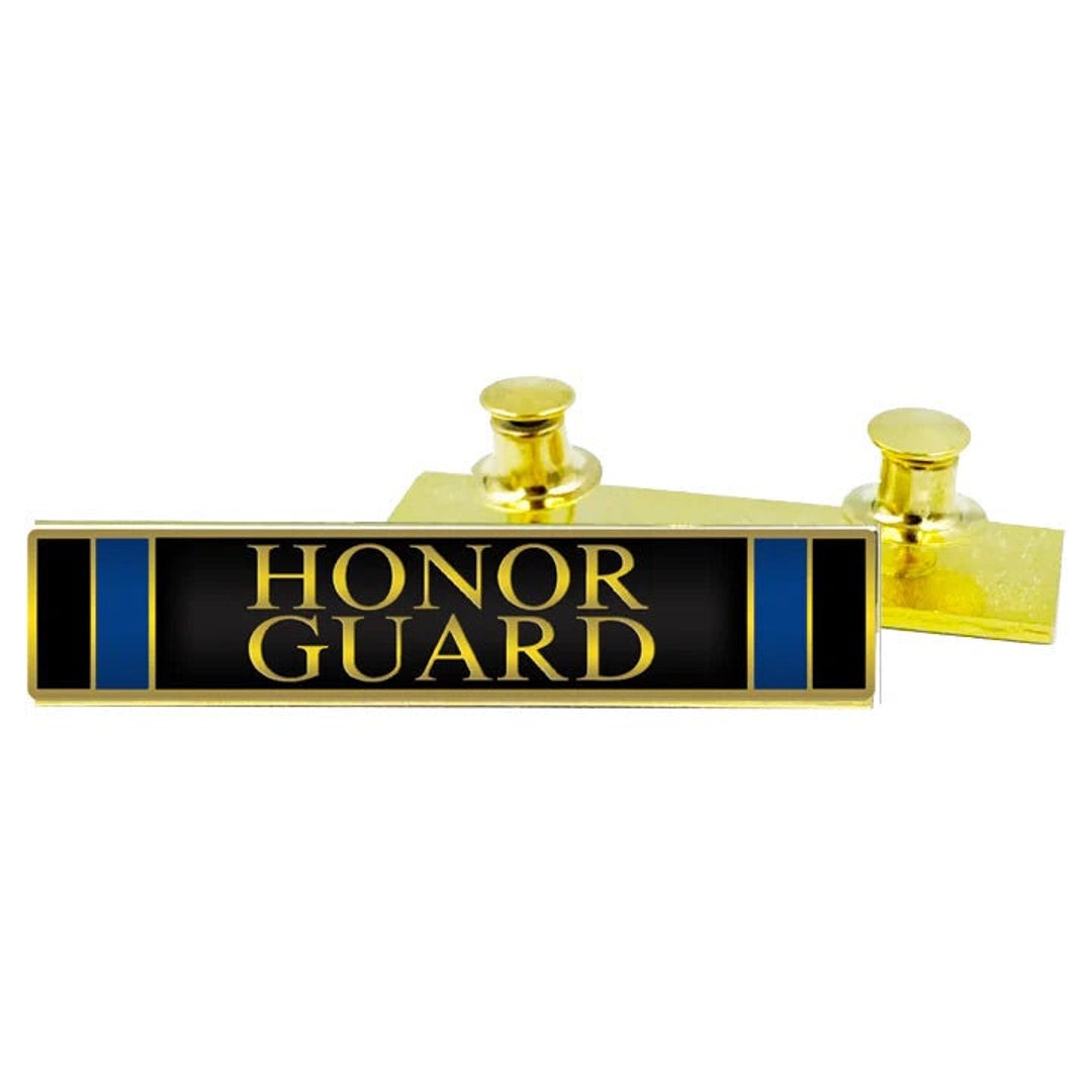 Honor Guard Commendation Bar Pin Thin Blue Line Police Uniform Lapd Bpd ...
