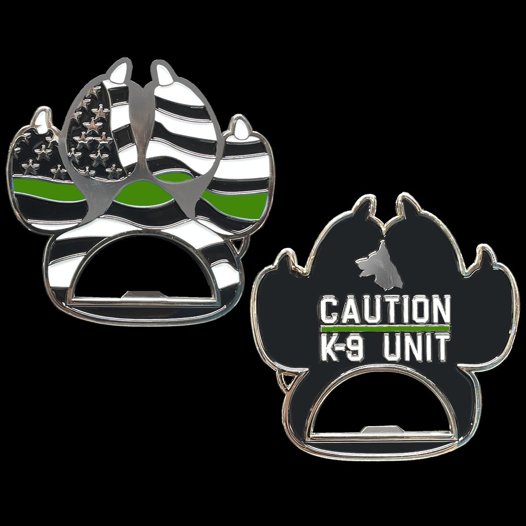 Thin Green Line Police Canine K9 Unit Paw Bottle Opener Border - Etsy
