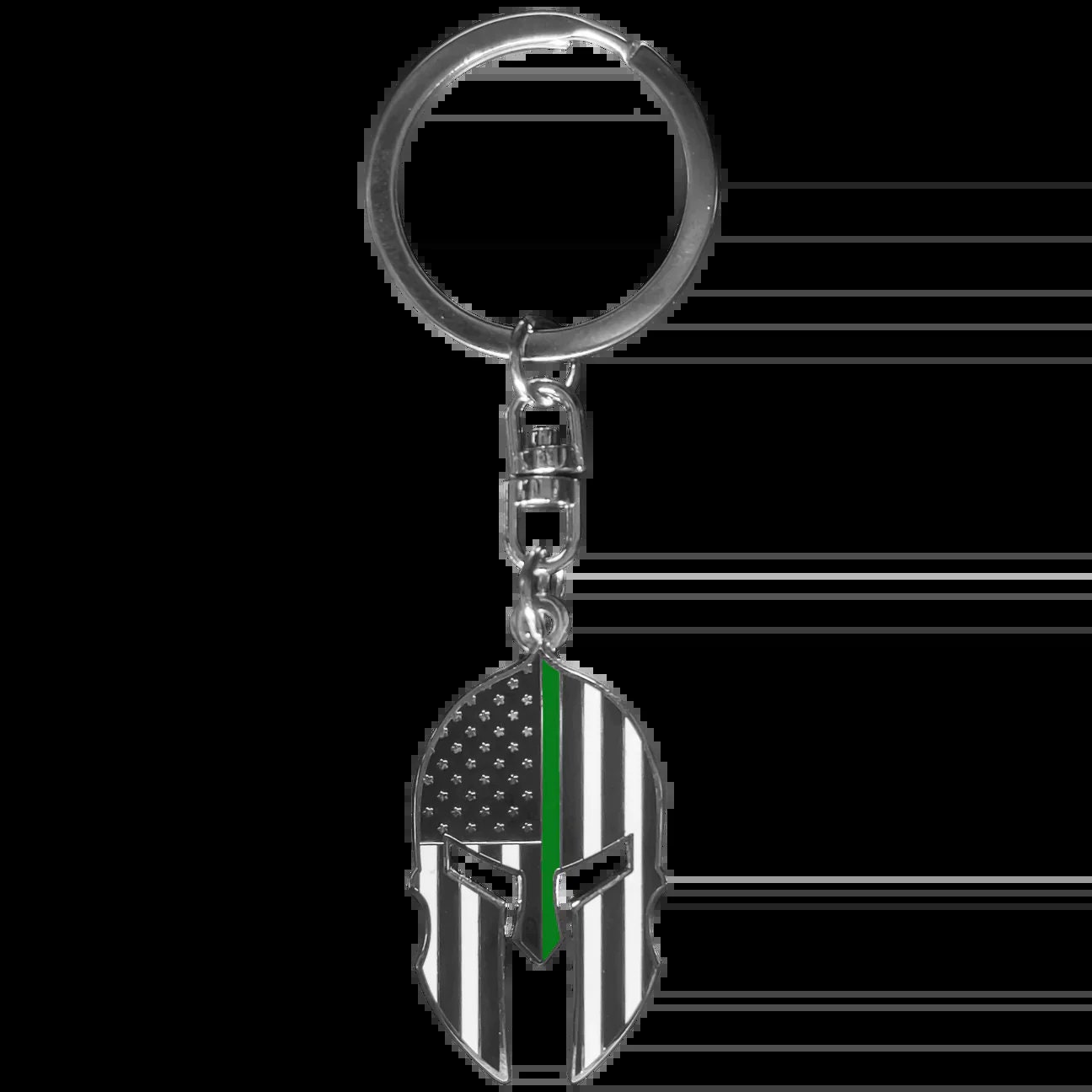 Gladiator Police Thin Green Line Flag Spartan Helmet Keychain - Etsy