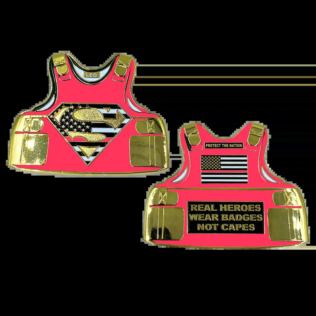 Police Breast Cancer Survivor Challenge Coin Thin Pink Line - Etsy