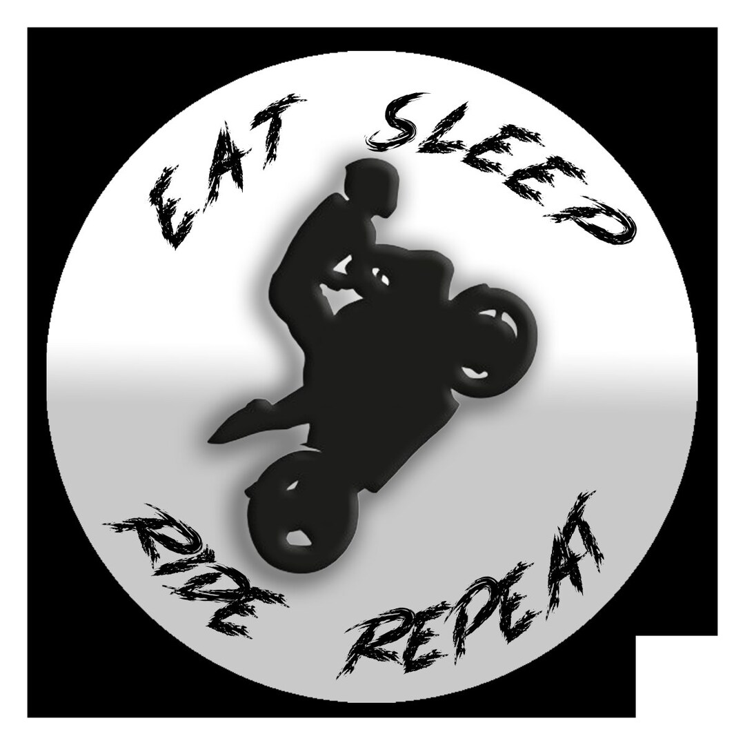 3.5 Motorcycle Sticker 2 Pack Ships From USA Eat Sleep Ride - Etsy