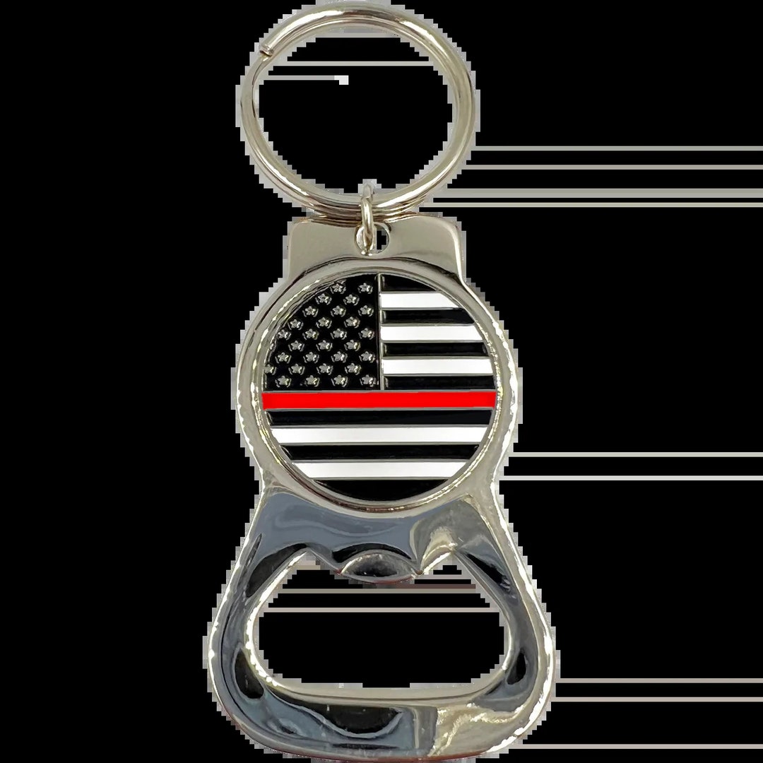 Thin Red Line Flag Fire Department Fire Fighter Keychain - Etsy