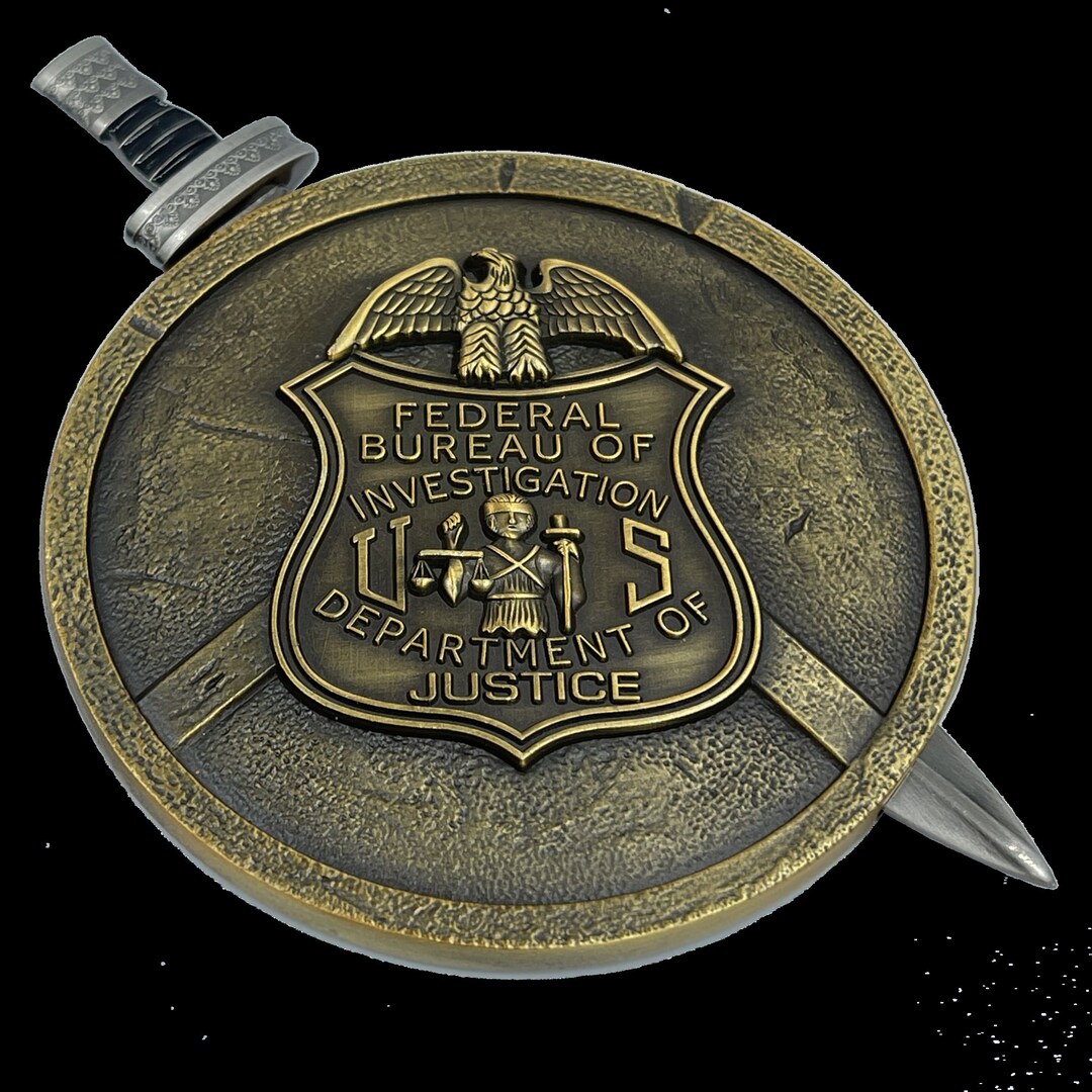 FBI Special Agent Intel Analyst Shield With Removable Sword - Etsy
