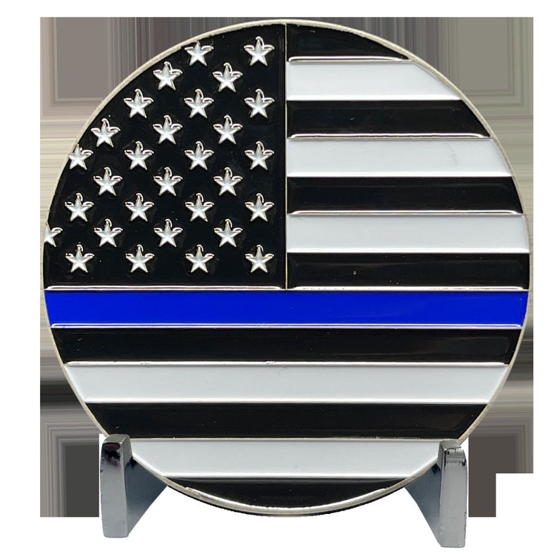 LAPD Thin Blue Line Challenge Coin Los Angeles Police - Etsy